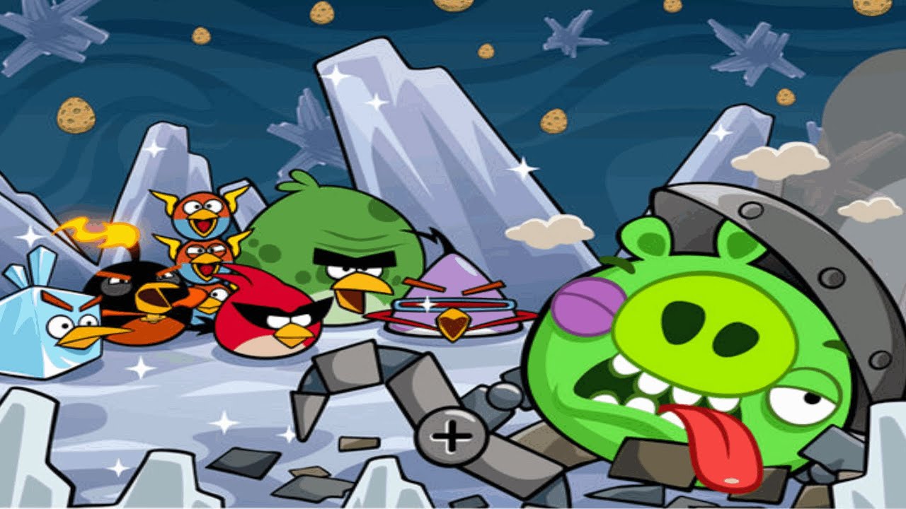 ANGRY BIRDS SPACE 4K PRO VERSION MIGHTY FALCON THE MOON FULL ...