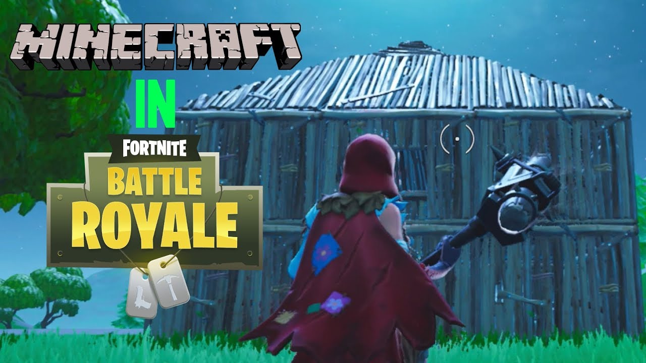 Playing Minecraft in Fortnite - YouTube