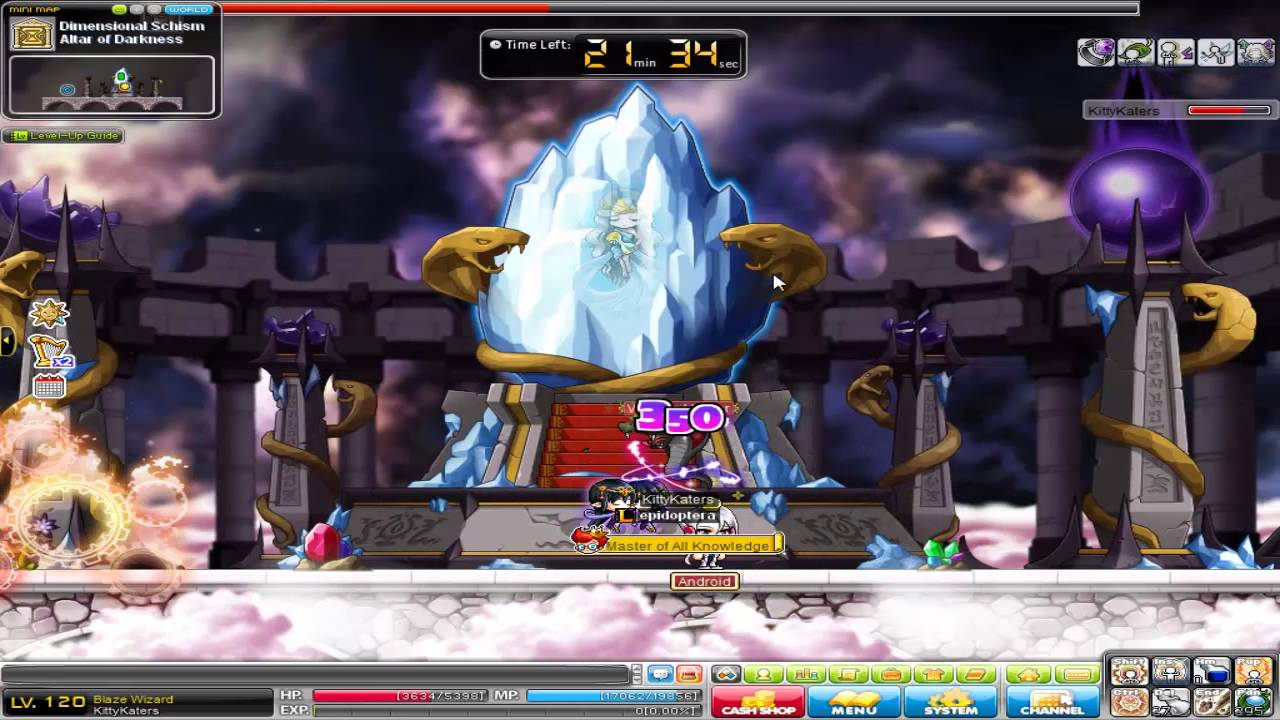 GMS Maplestory - Arkarium Solo - Blaze Wizard - YouTube