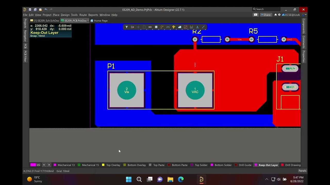 Altium Designer Tutorial - Part 4 (PCB Artwork) - YouTube