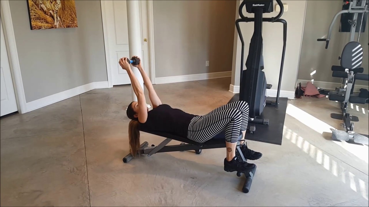 How To - Dumbbell Triceps Skullcrusher - YouTube