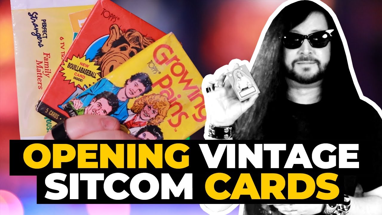 Opening Vintage TV Cards (and Chewing 30 Year Old Gum) - YouTube