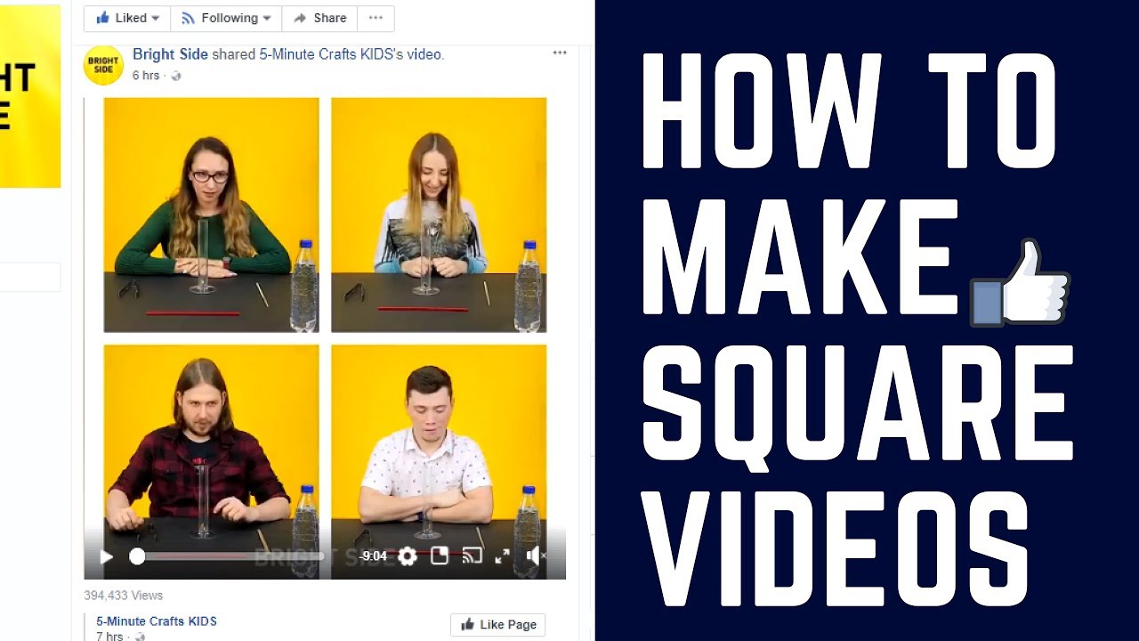 How to make Social Media Square Videos | No watermark - YouTube