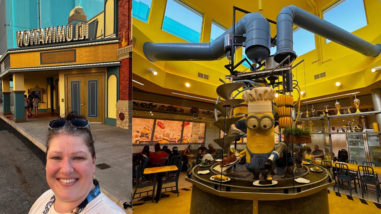 Checking out the ALL NEW Minion cafe at Universal Studios! Bake My Day ...