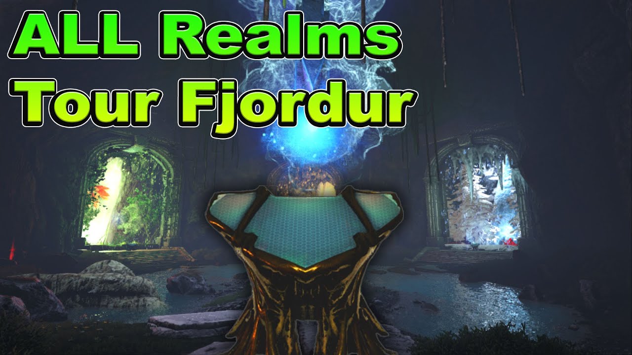 Ark Fjordur Realms | ALL 3 REALMS! Ark Fjordur Map Tour - YouTube