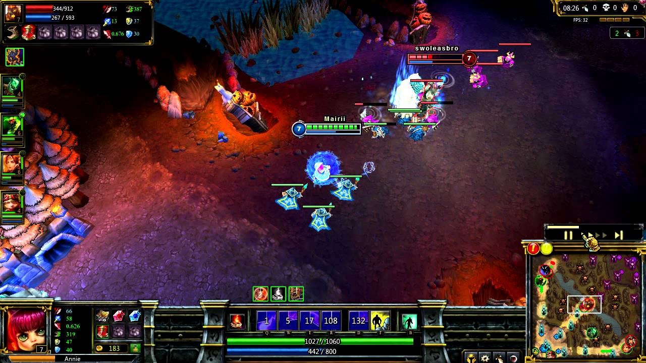 [League Of Legends] Game Clip: Annie and that auto attack range - YouTube