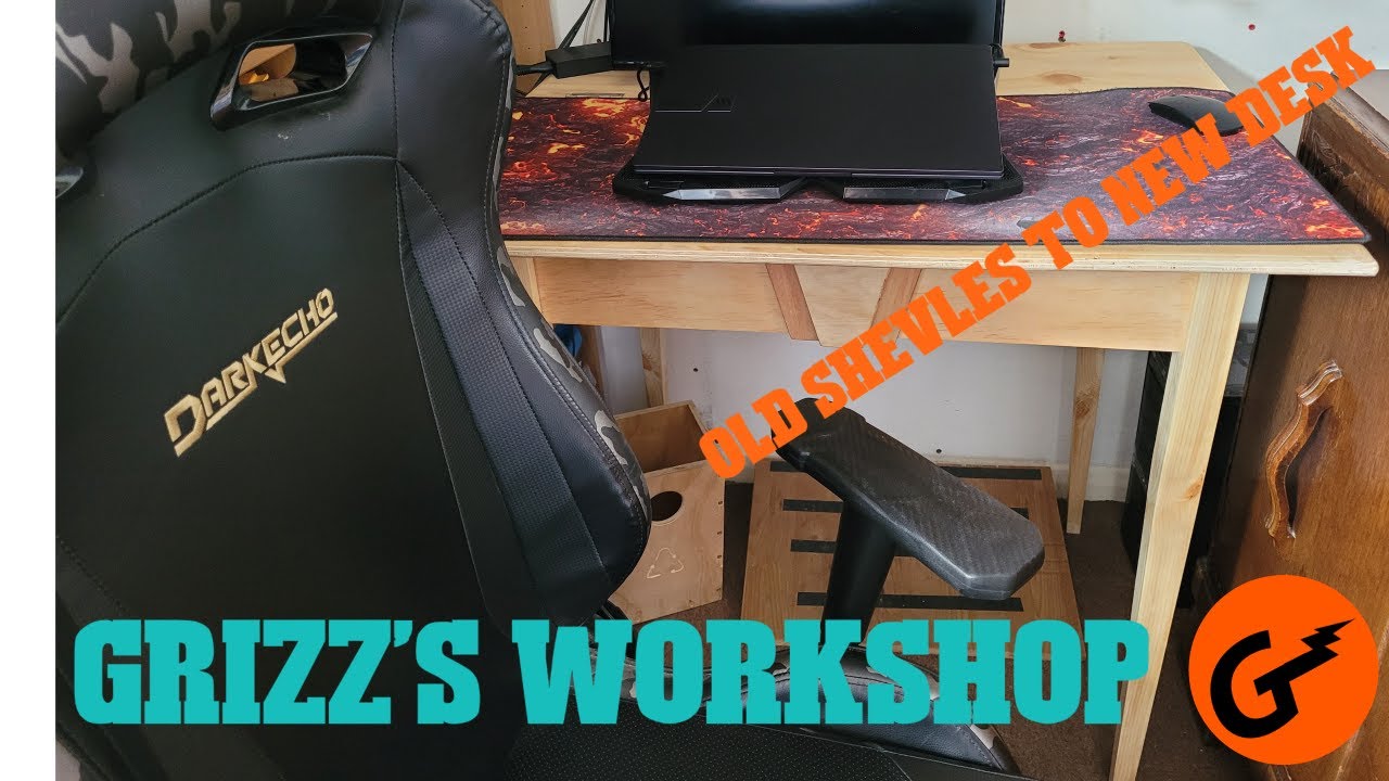 A scrap wood desk in 2 days - YouTube