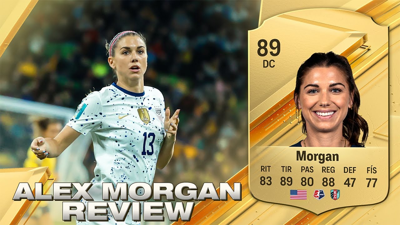 ¡ES INCREÍBLE! 🔥 89 ALEX MORGAN EA FC 24 ORO REVIEW - YouTube