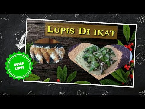 Cara membuat Kue Lupis Diikat Dengan Tali