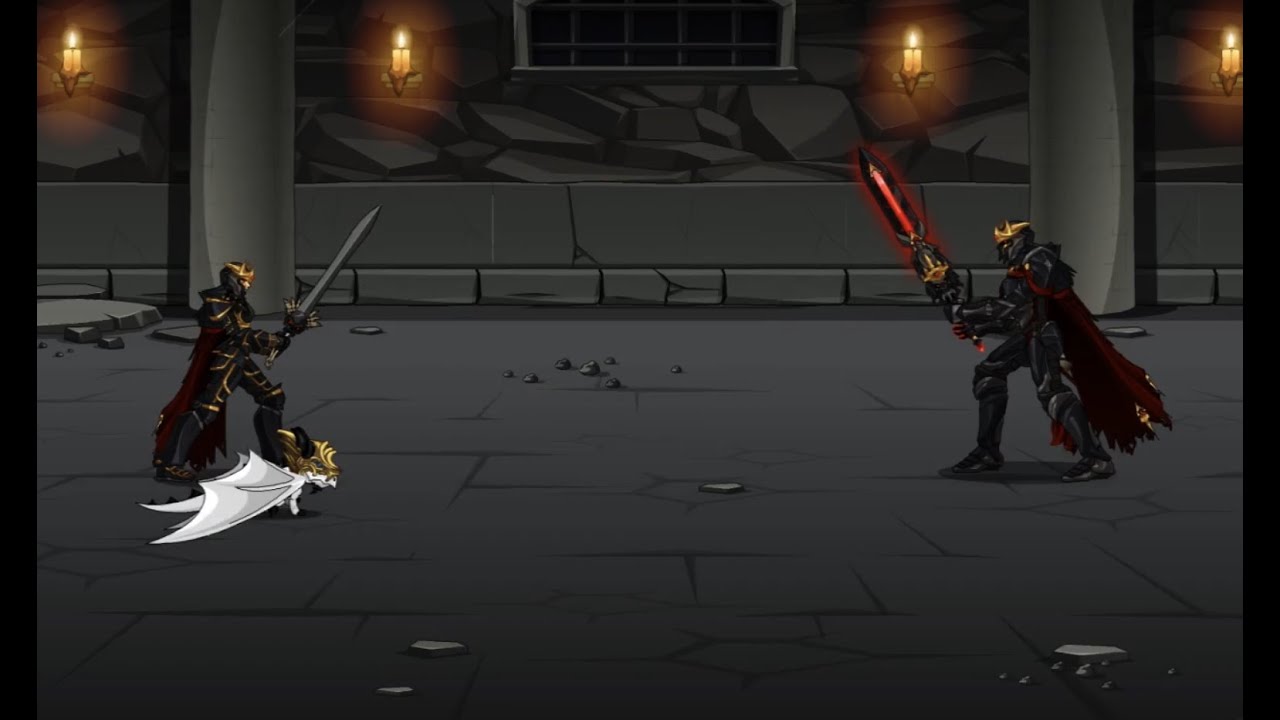 DragonFable - DeathKnight vs Zeclem's Keep - YouTube