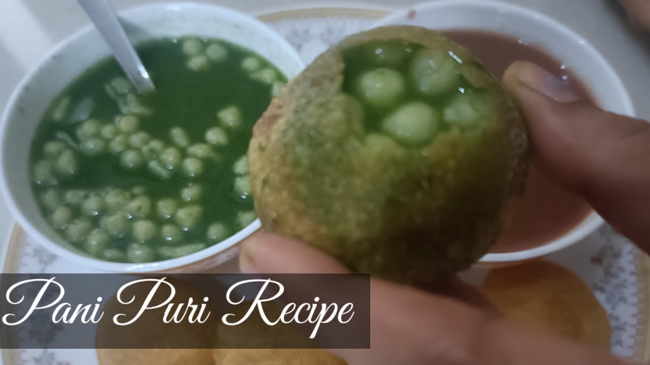Pani Puri Recipe|How to make Pani for Pani Puri|Homemade Pani Puri ...