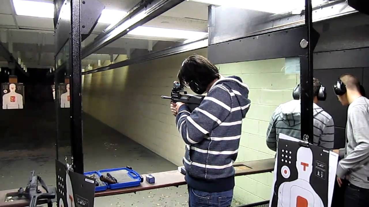 Firing a P90 - YouTube
