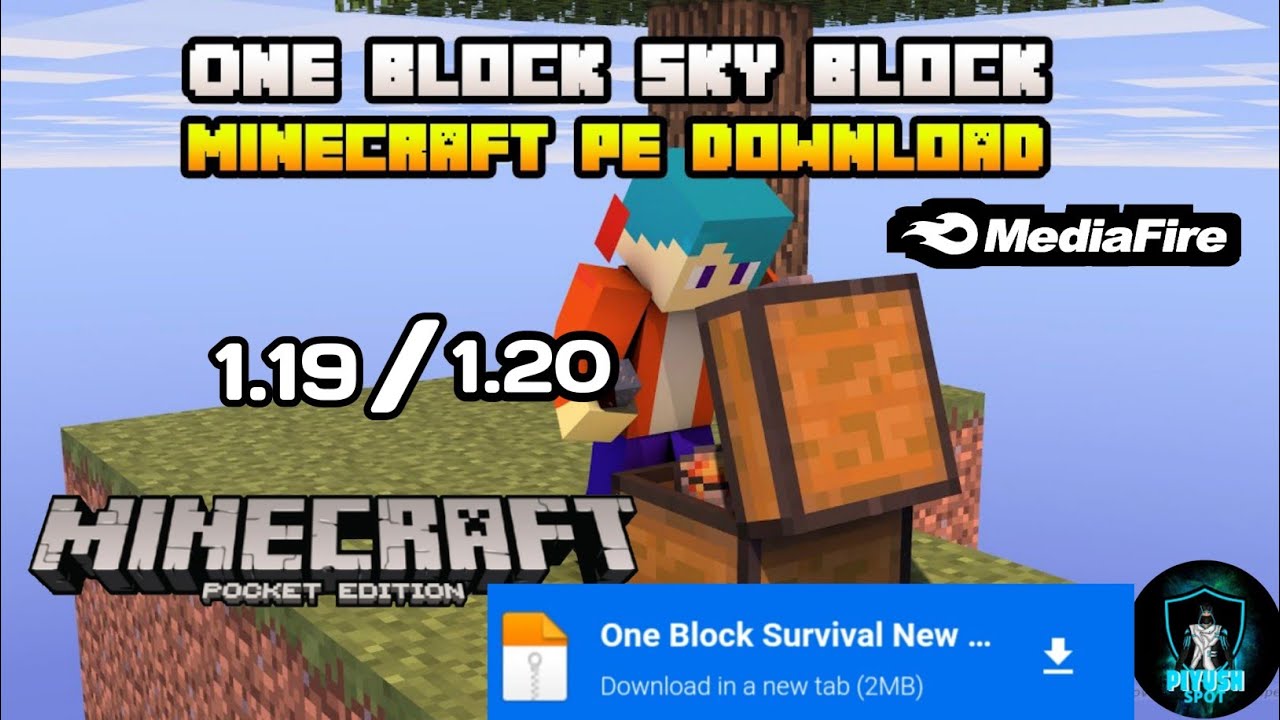 One block in Minecraft pe @TechnoGamerzOfficial @GamerFleet - YouTube