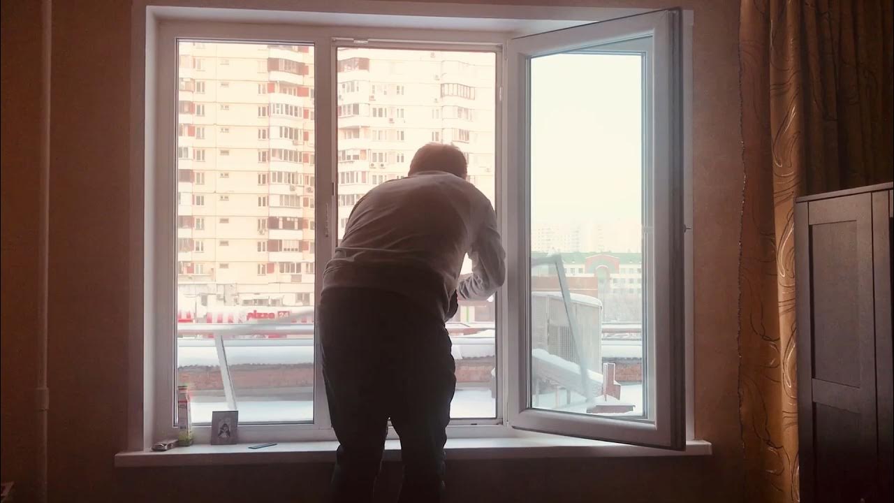 Универсальная внутренняя рамочная москитная сетка "на крыле"- установка ...