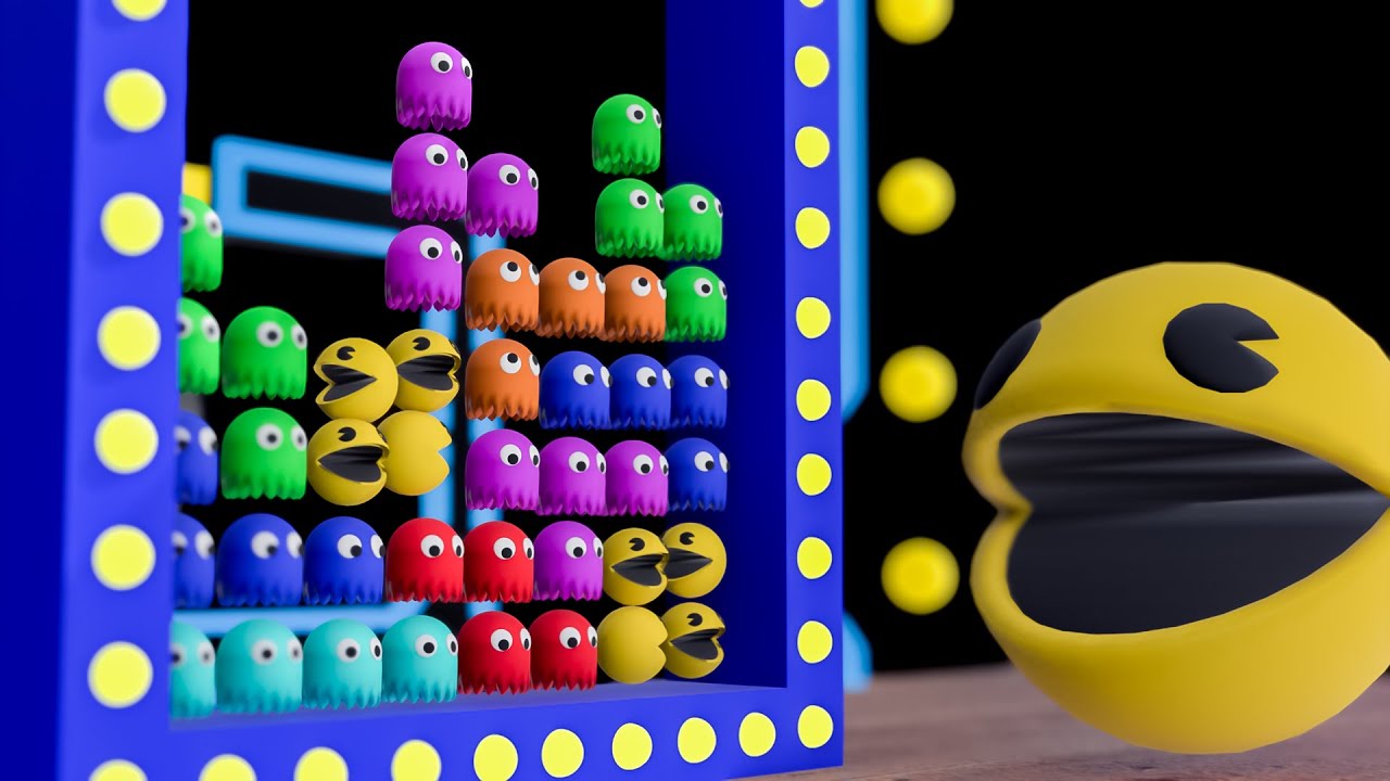 TETRIS VS PACMAN | SOFTBODY TETRIS - YouTube