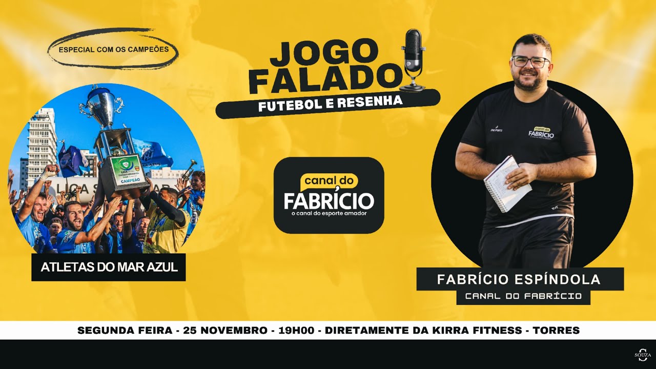 Jogo Falado - 25/11/2024 - Com Tricampeões da Liga Serramar - YouTube