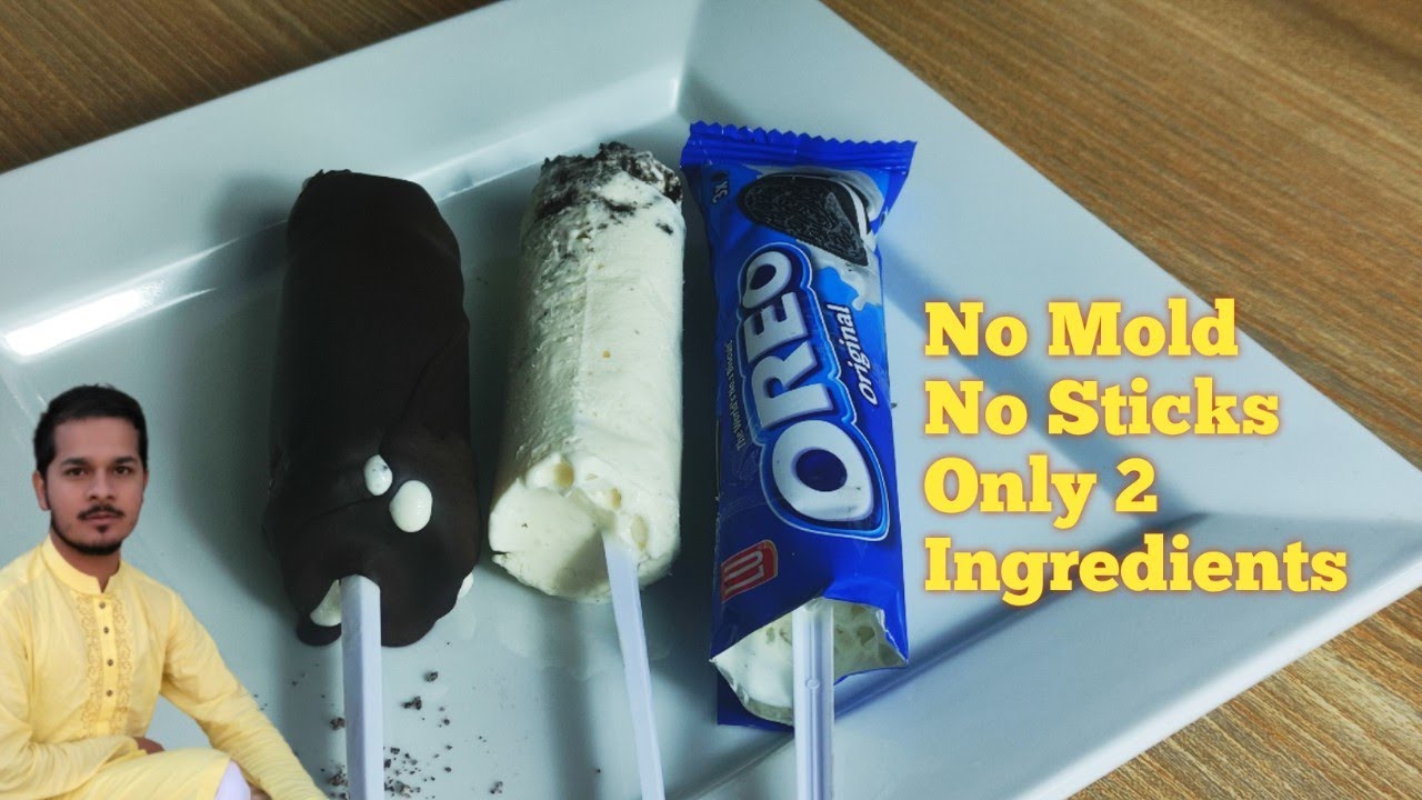 Oreo Popsicle without mold without sticks, Kids Yummy recipe | Oreo ...