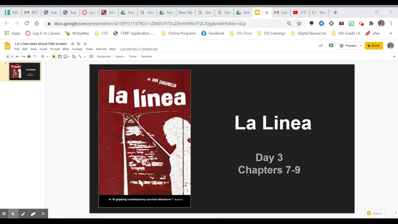 La Linea, Day 3, Chapters 7-9 - YouTube
