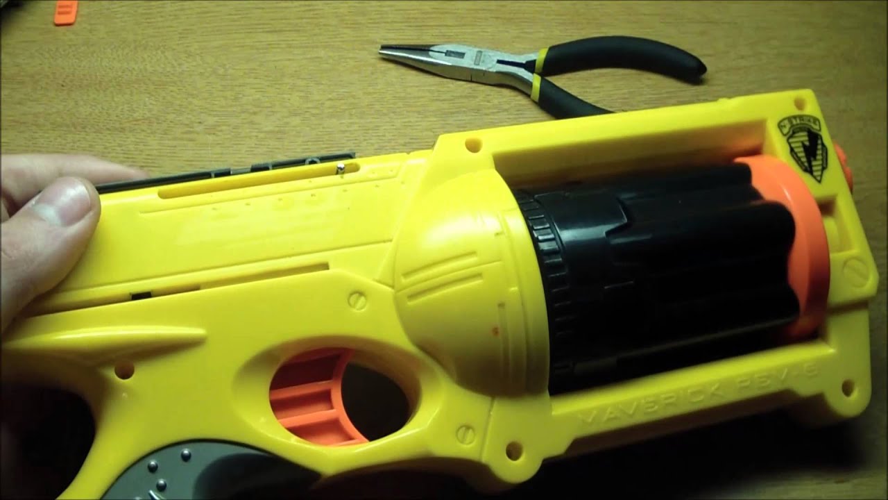 How to increase the power of a Nerf Maverick - YouTube