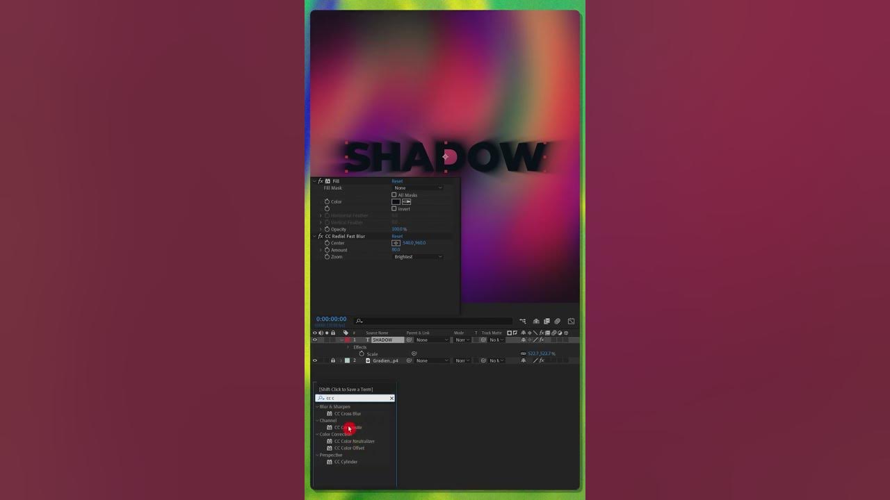 Animate Dynamic Shadows in After Effects #shorts #aftereffects - YouTube