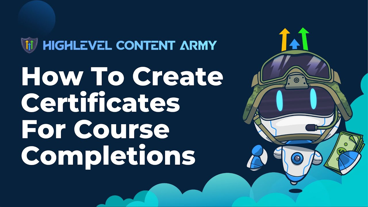 How To Create Certificates For Course Completions - YouTube