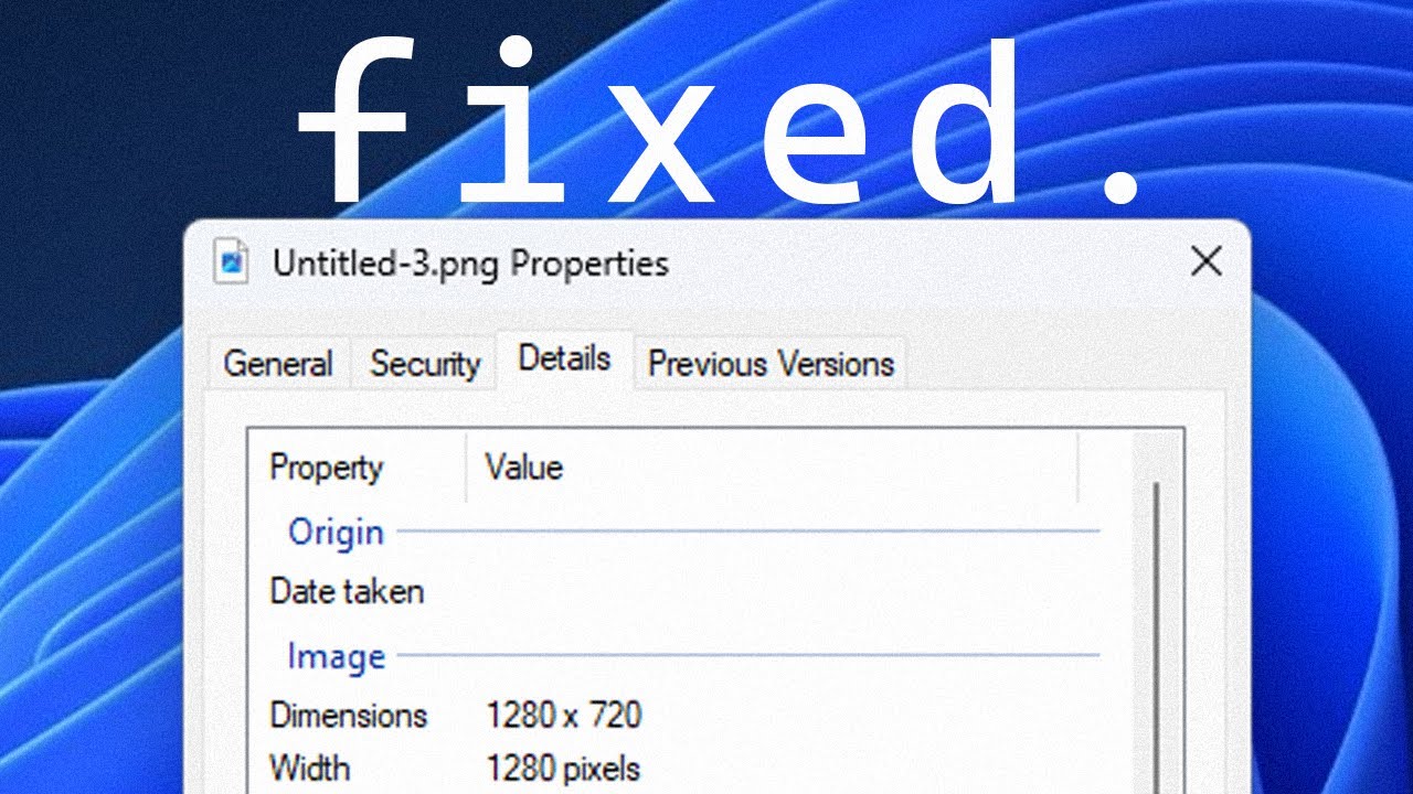 No Details Tab in Properties - How to Enable it on Windows 11 - YouTube