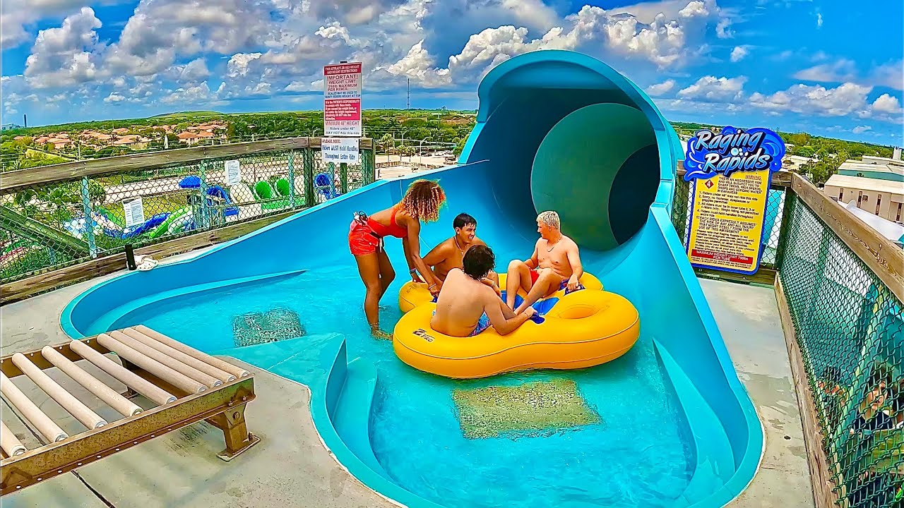 Raging Rapids Water Slide at Rapids Waterpark, USA - YouTube