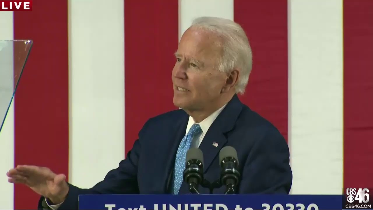 WATCH LIVE: Democrat Joe Biden talks about President Trump's response ...