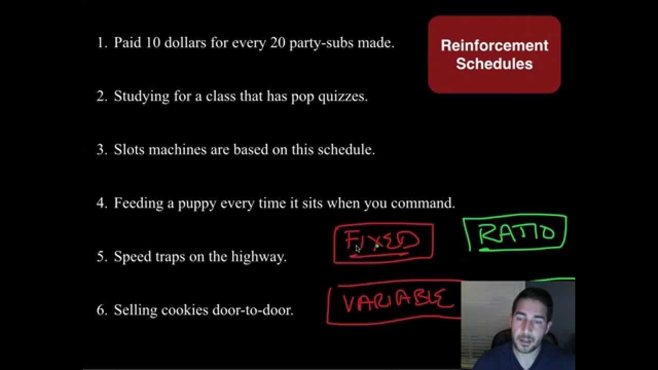 AP Psychology - Learning - Part 7 - Reinforcement Schedule Practice ...