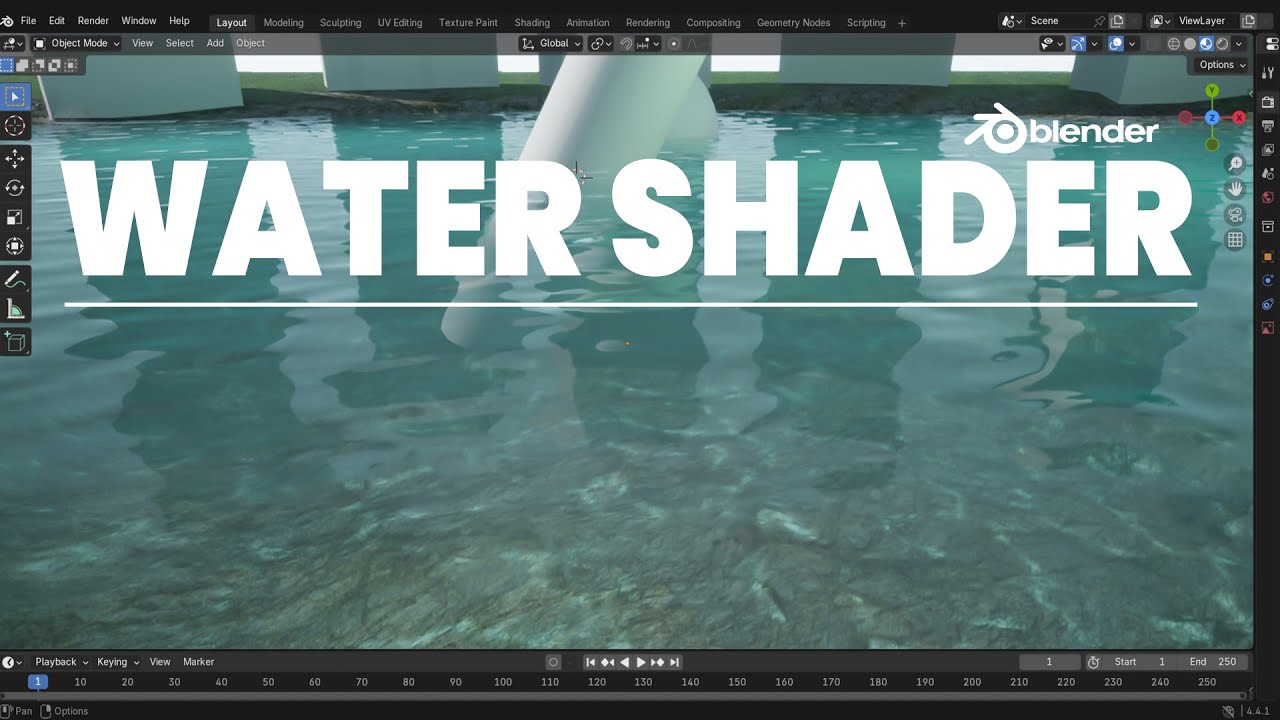 How To Make 3D WATER in Blender! - YouTube