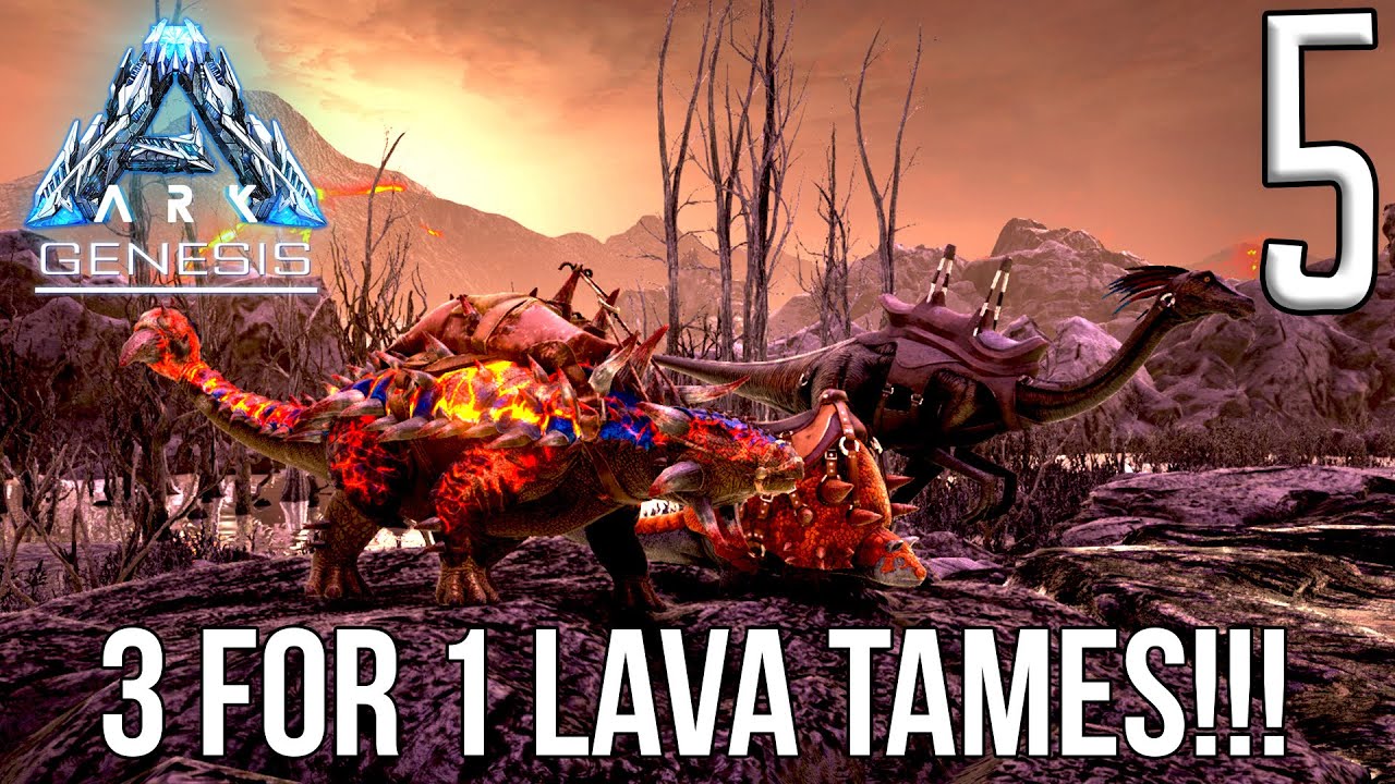 3 FOR 1 LAVA TAMES!! | Genesis - ARK: Survival Evolved Gameplay/Let's ...