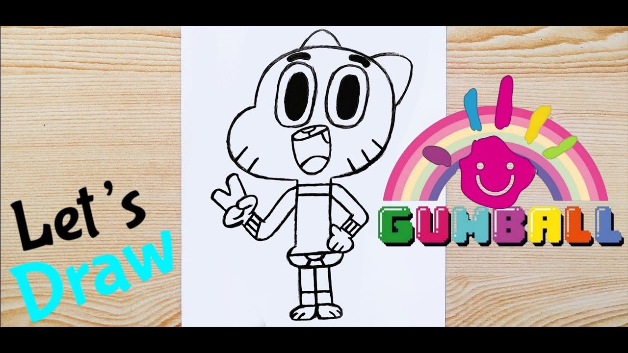 How to Draw Gumball | Step by Step | The Amazing World of Gumball - YouTube
