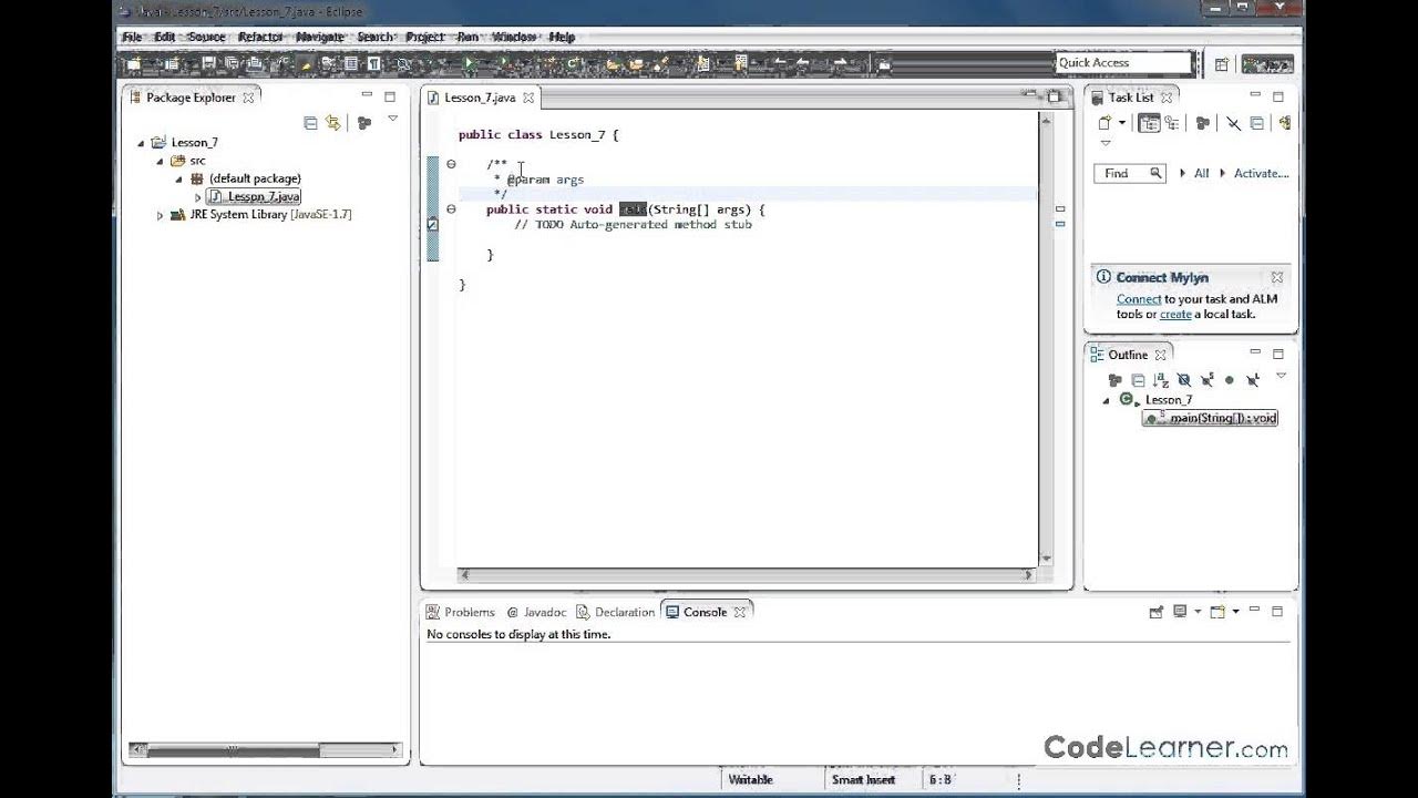 Mastering Java Programming(Section 7 -Compiling Our First Program Using Eclipse) - YouTube