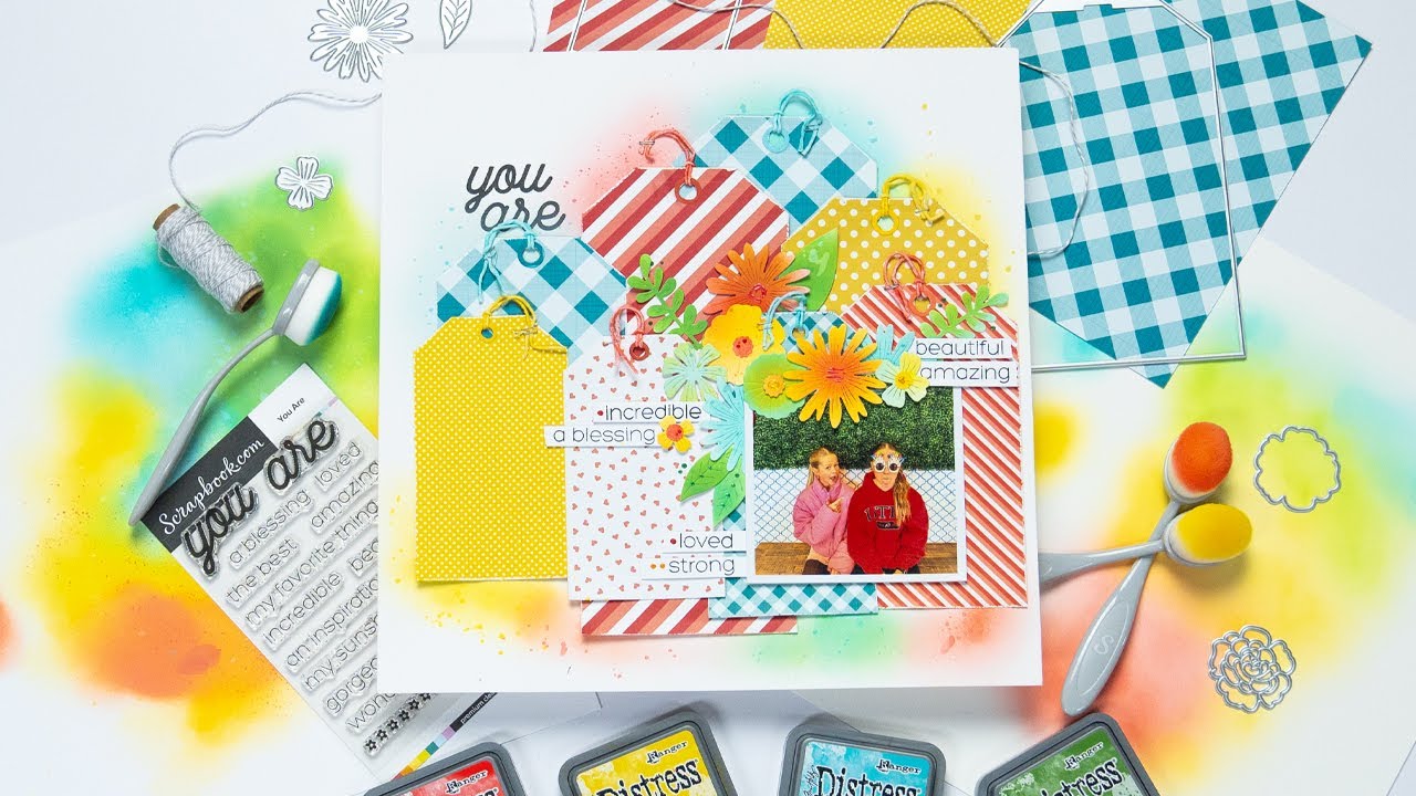 MULTIPLE Ways To Use Inks On Your Projects! | Scrapbook.com - YouTube
