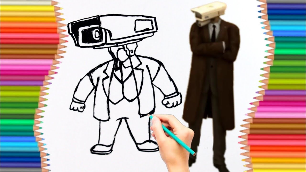 How To Draw Camera Man | Skibidi Toilet - YouTube