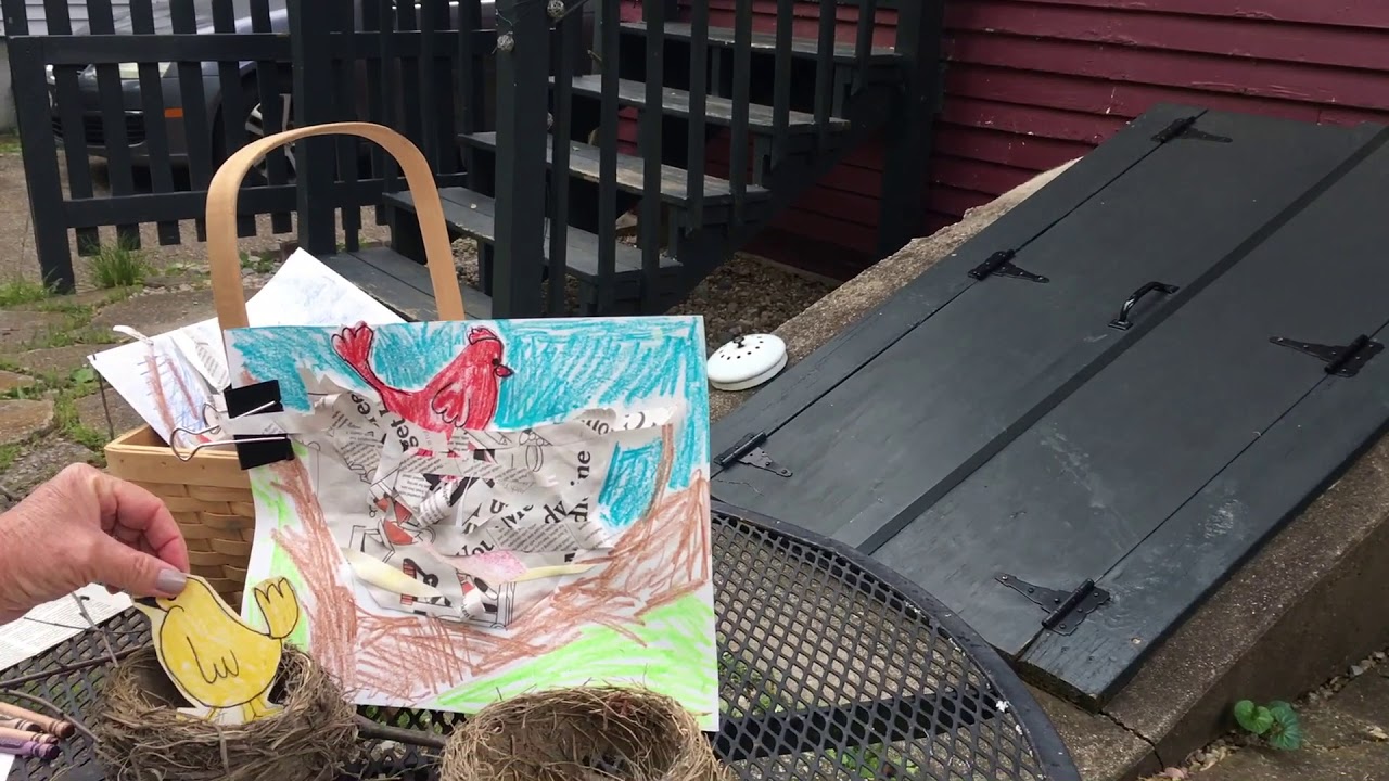 first grade bird nest collage lesson - YouTube