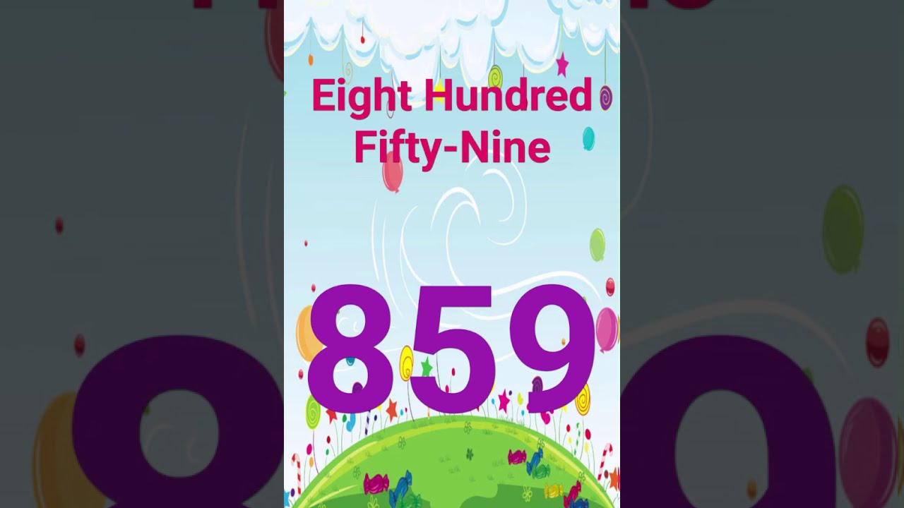 Counting in Words 851 to 900 - YouTube