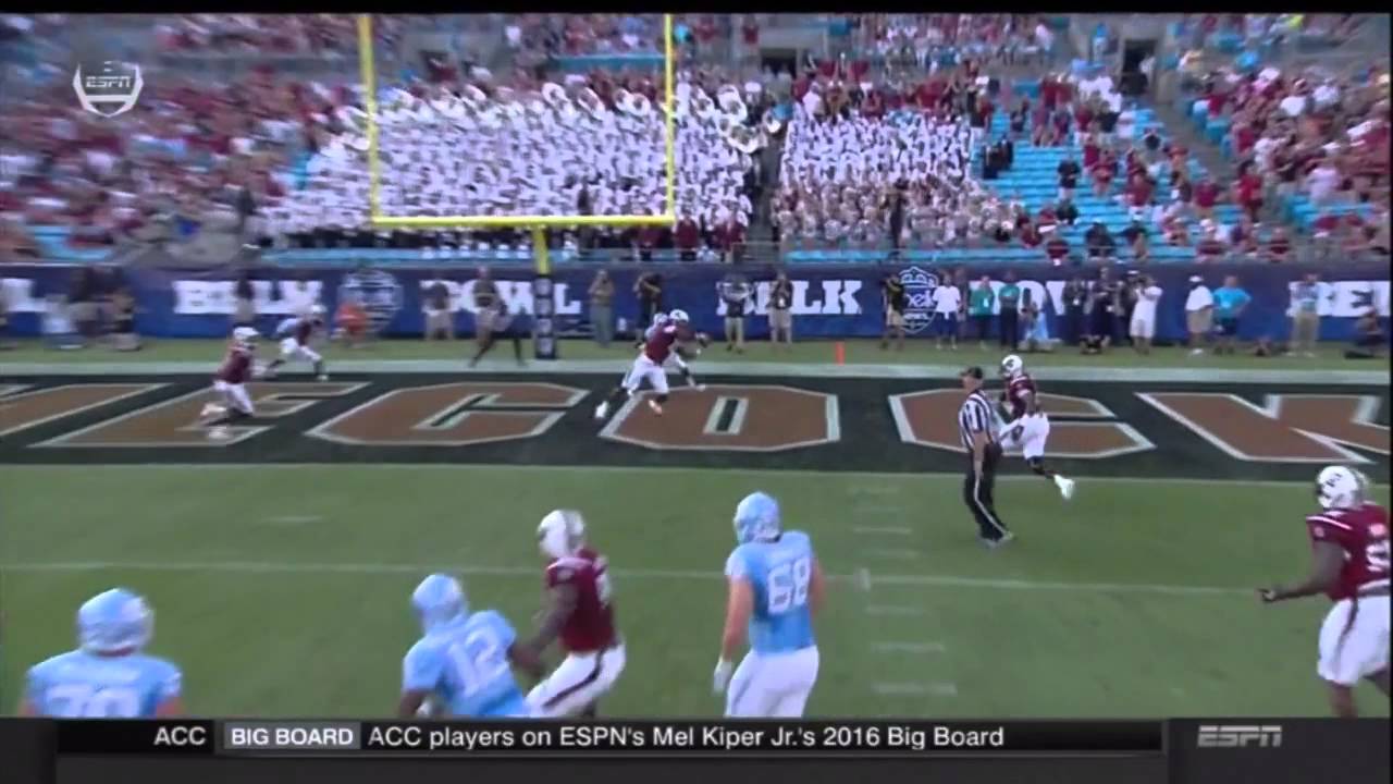 2015 USC vs UNC - Skai Moore Interception - YouTube