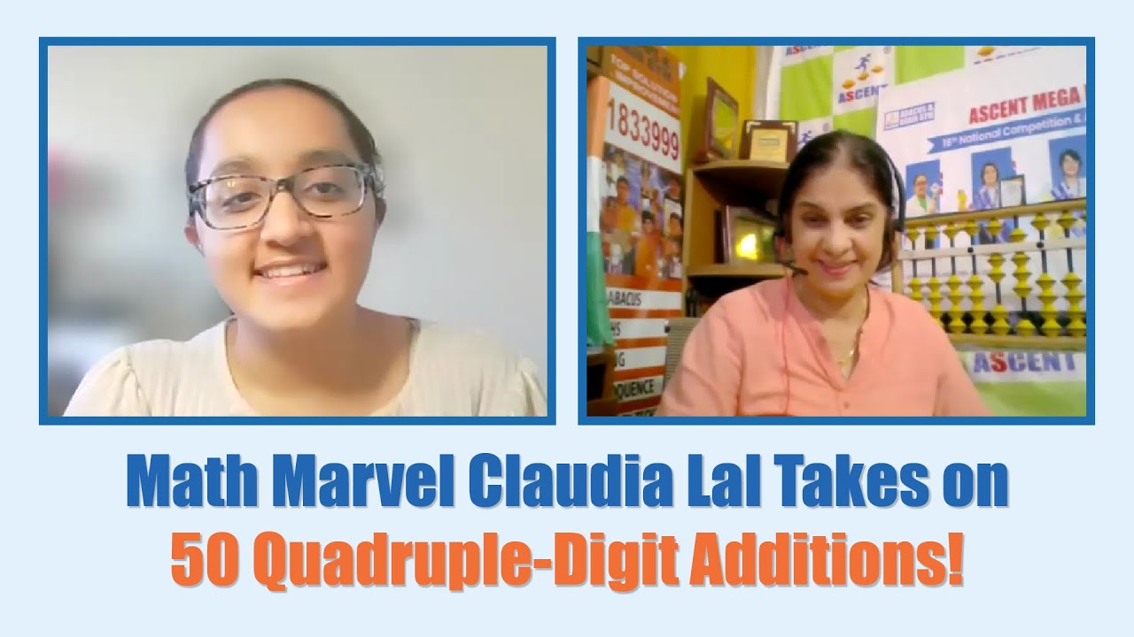 Claudia Lal's Incredible Quadruple Digit Addition Marathon of 50 Links ...