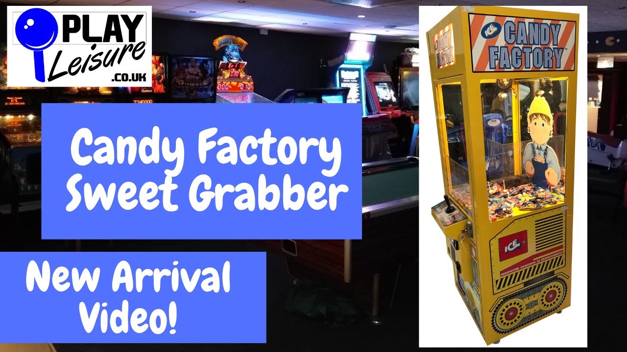 Great looking Sweet Grabber Arcade Game, it's Candy Factory! - YouTube