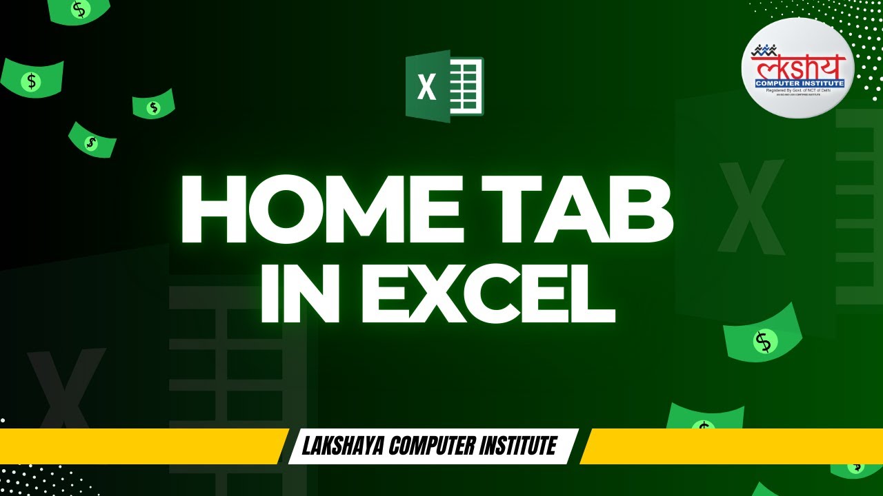 Home tab in Excel - YouTube