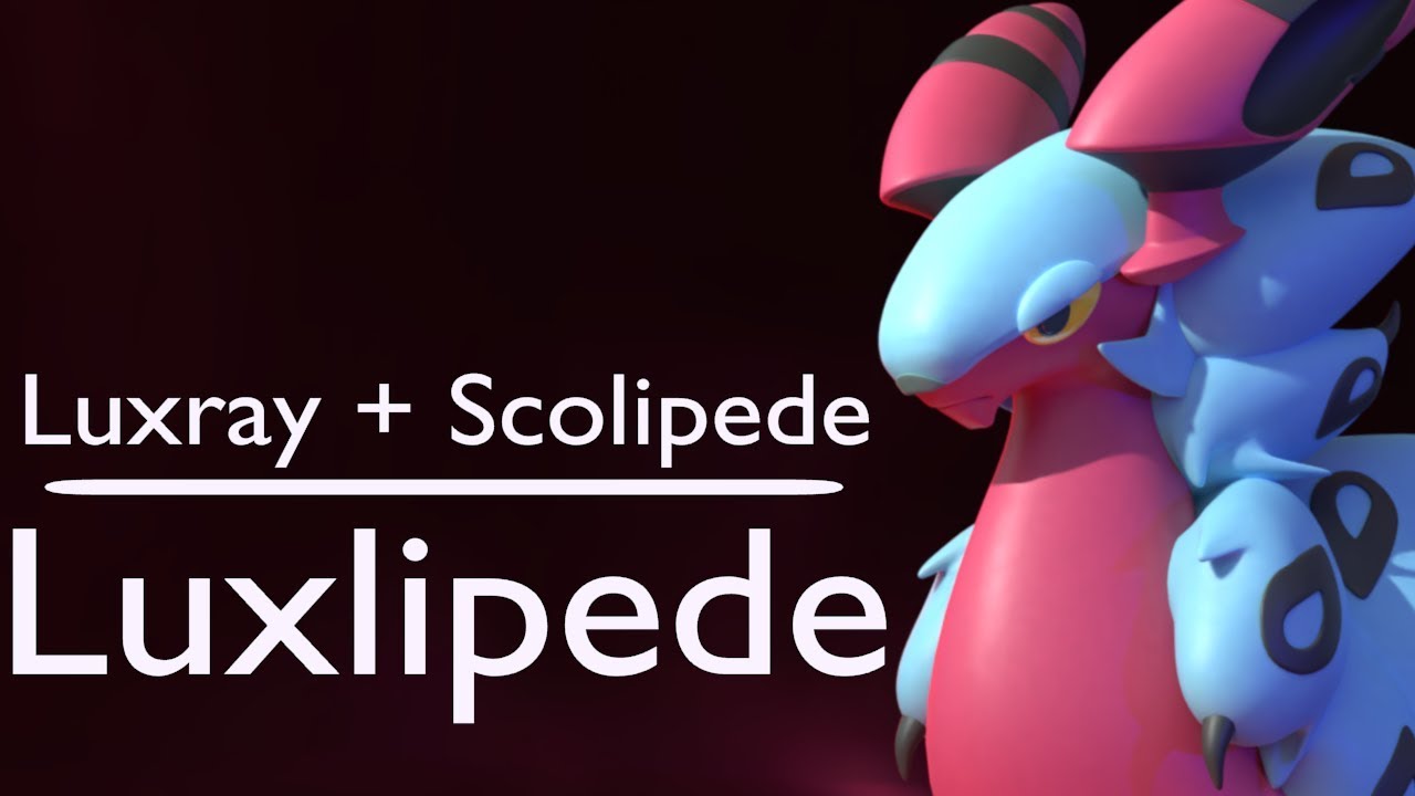 Luxray + Scolipede = Luxlipede | Pokémon fusion 3D - YouTube