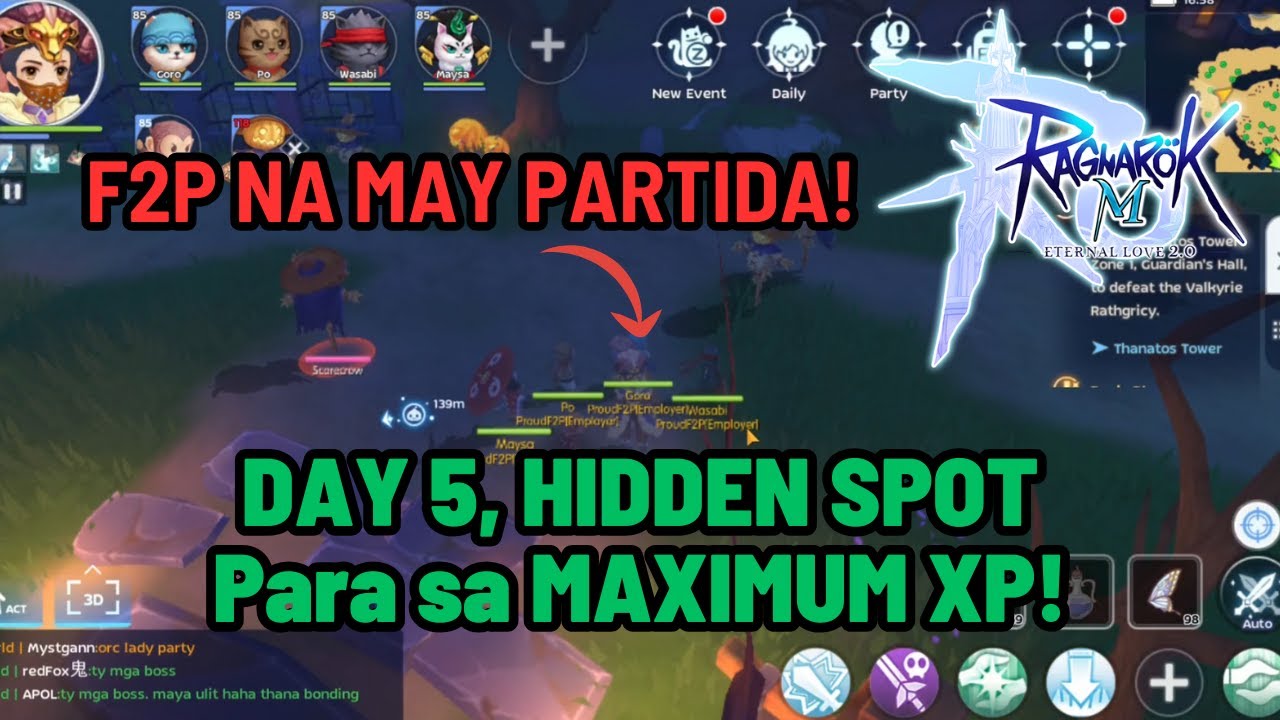 Ragnarok M: Classic DAY 5 F2P Level 85+ POWER LEVELING ULTIMATE GUIDE ...