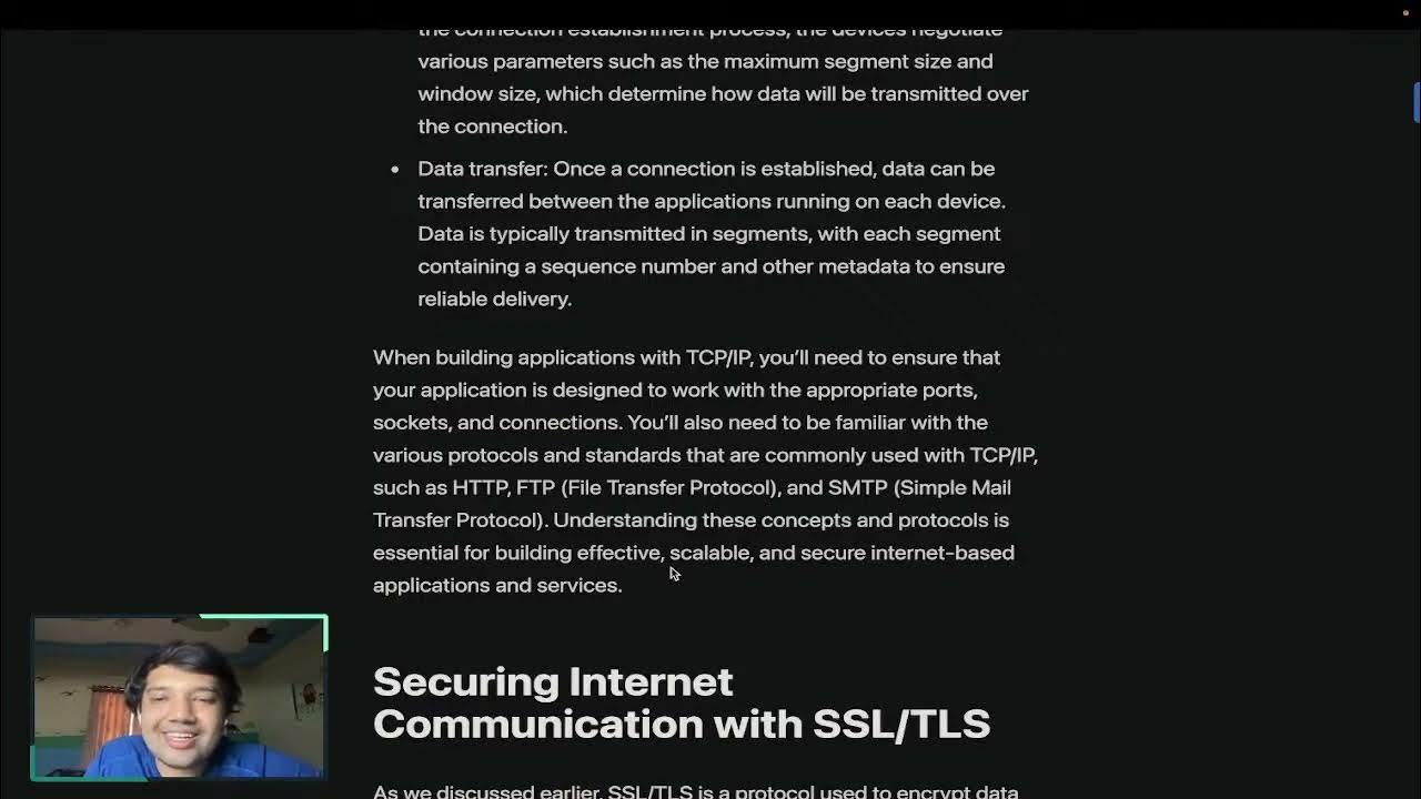 Building applications with TCP/IP - YouTube