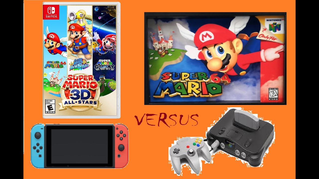 SUPER MARIO 64 NINTENDO SWITCH VS N64 ALL 15 STAGES SIDE BY SIDE super-mario-64-nintendo-switch-vs-n64-all-15-stages-side-by-side