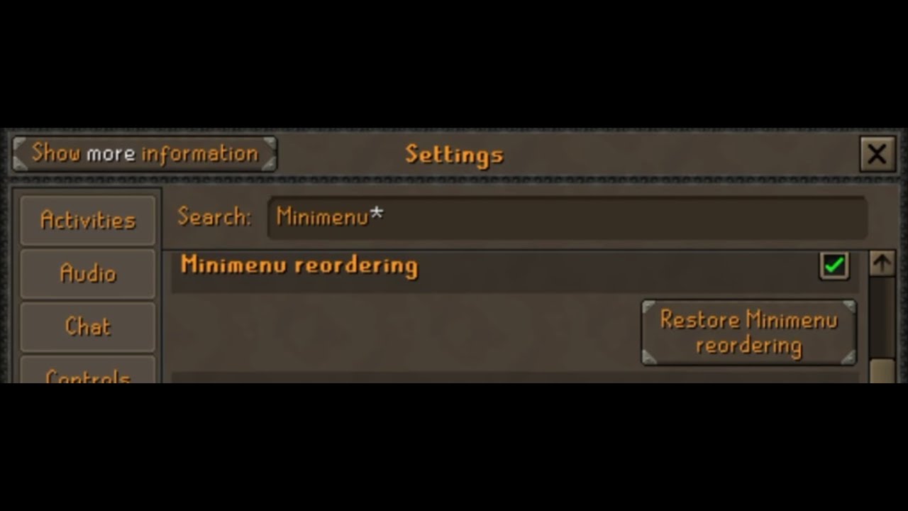 OSRS Mobile Menu Entry Swap Temporary Fix - YouTube