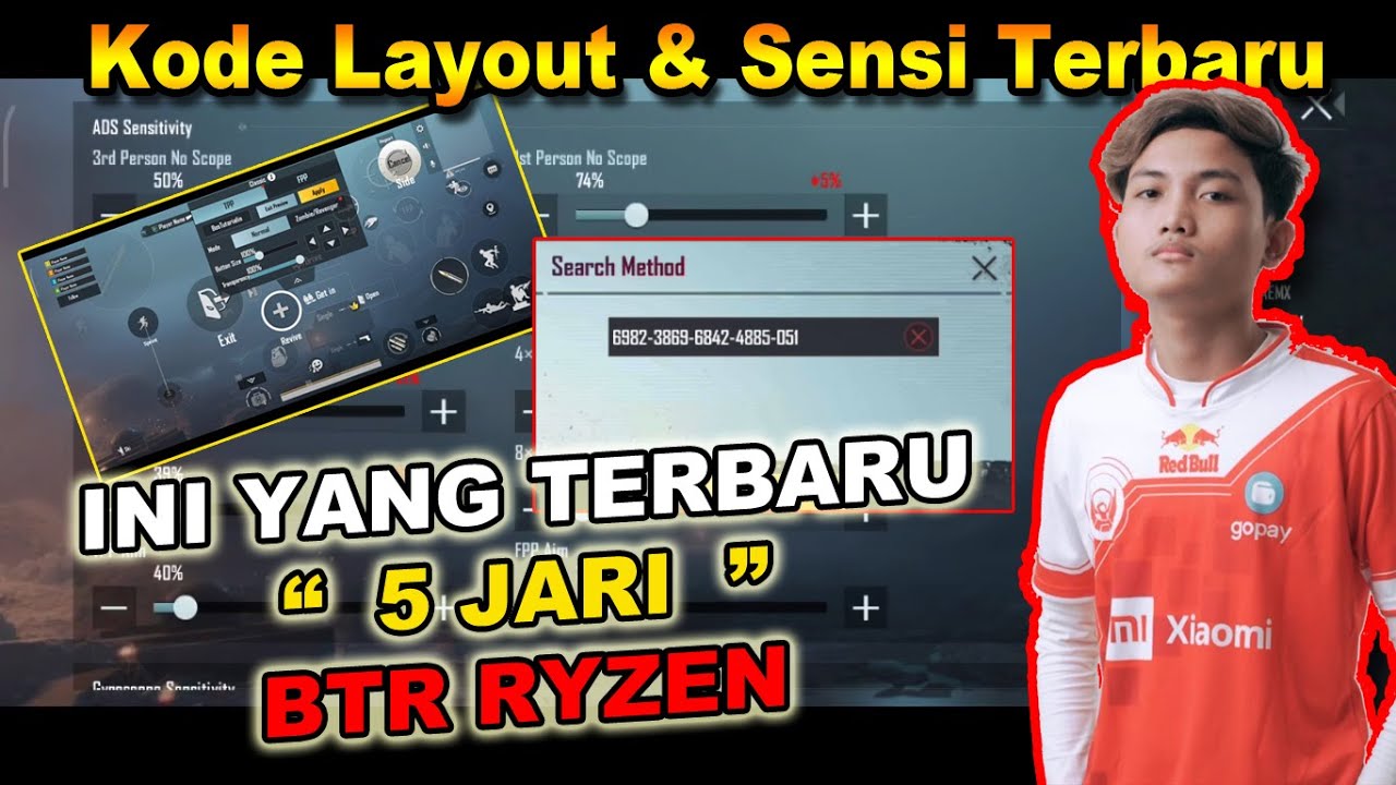 (TERBARU) Kode Layout BTR RYZEN 5 Jari & Sensitivitas, 100% Work | Best ...