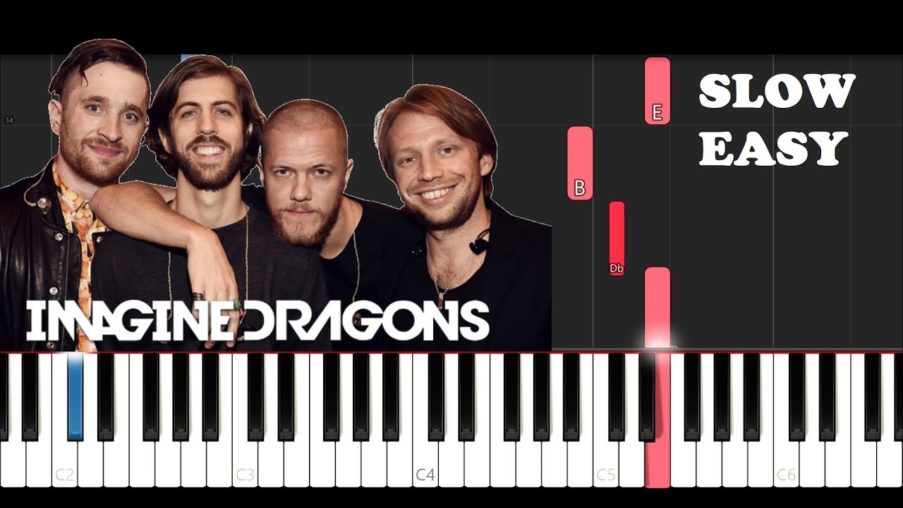 Imagine Dragons - Machine (SLOW EASY PIANO TUTORIAL) - YouTube