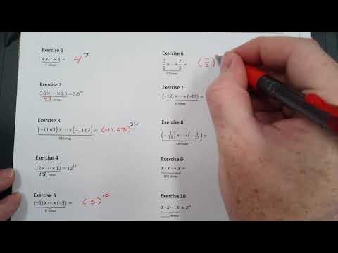 8th Grade Eureka Math Module 1: Lesson 1 - Exponential Notation - YouTube