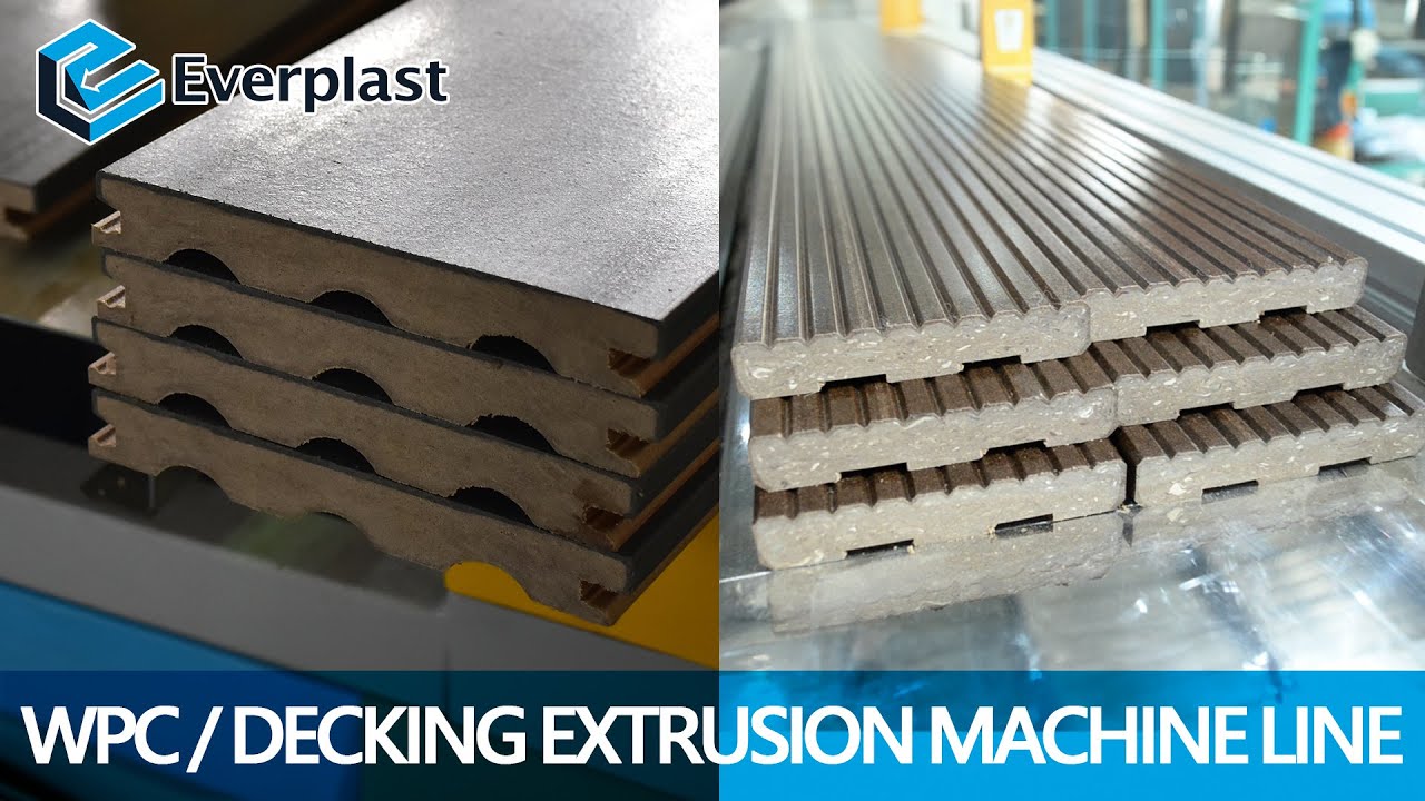 WPC / Decking Extrusion Machine Line | Everplast - YouTube